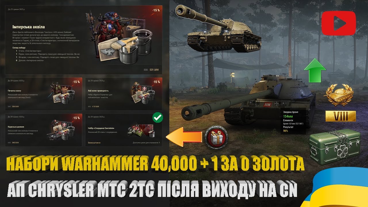 НАБОРИ З ВСЕСВІТУ WARHAMMER 40,000 + БЕЗКОШТОВНИЙ, АП ТТХ CHRYSLER MTC ...