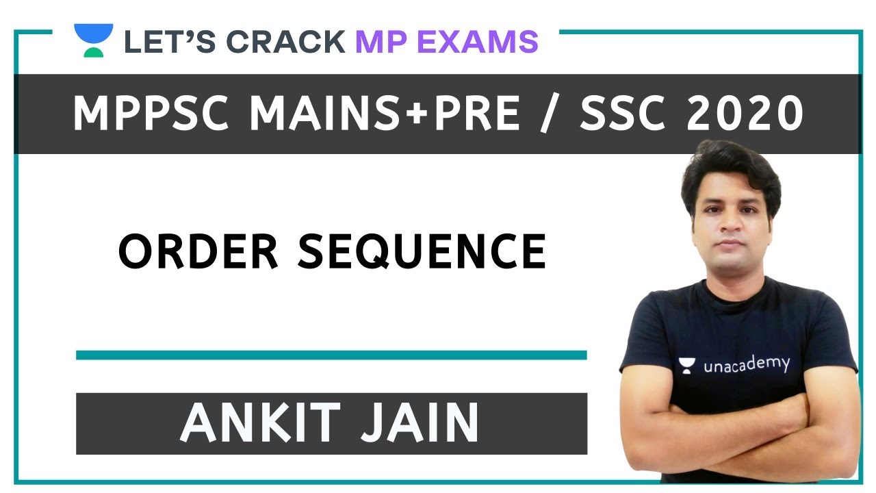 Order Sequence | Complete Reasoning | MPPSC 2020/2021 | Ankit Jain ...