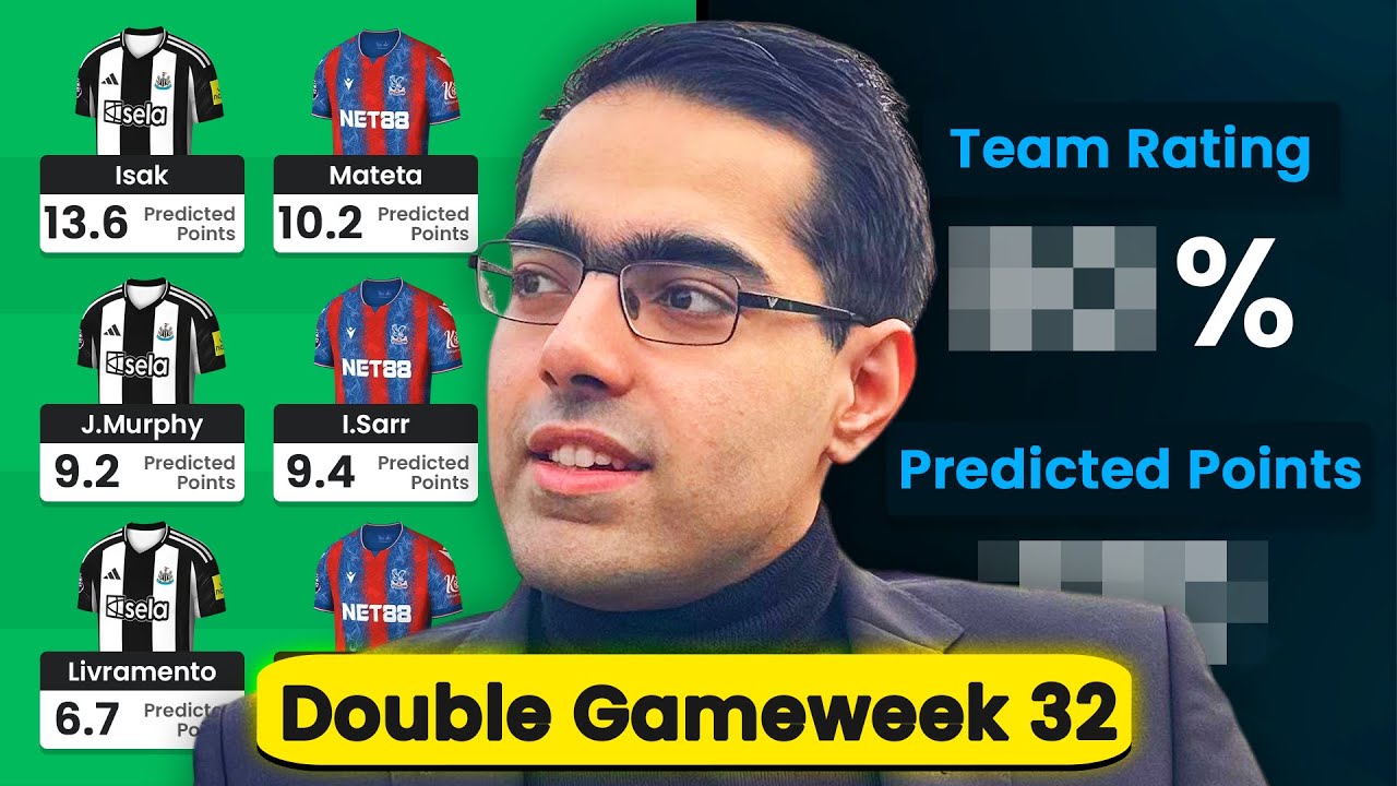 TRIPLE CAPTAIN OR BENCH BOOST!? | BigManBakar's Double Gameweek 32 Team ...