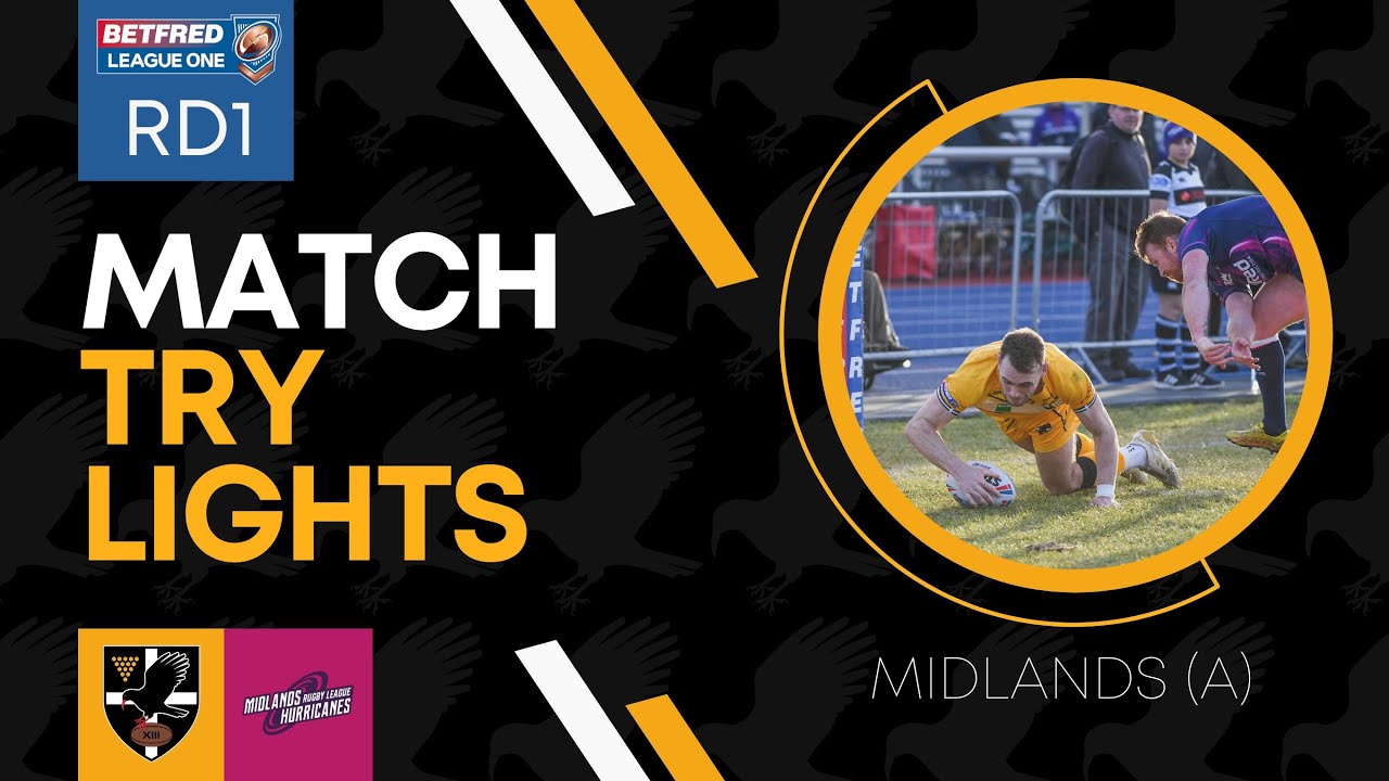 Midlands Hurricanes 40 Cornwall RLFC 6 - Trylights - YouTube