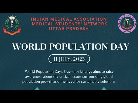 World Population Day | 11th July 2023 | IMA MSN UP - YouTube