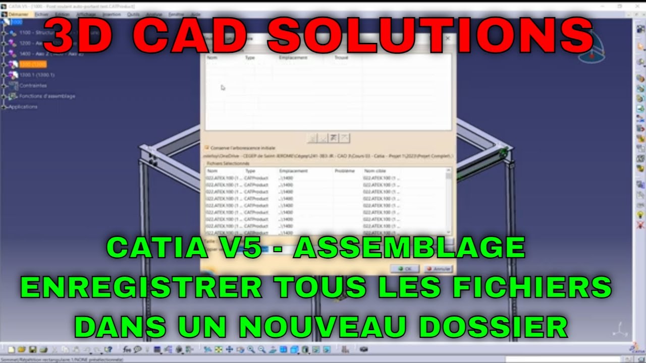 Catia V5 - Assemblage - Enregistrer un product et tous ses parts dans ...