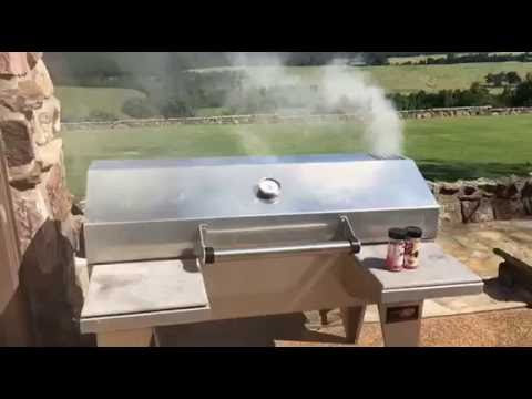 8 racks of ribs on sikes grill - YouTube