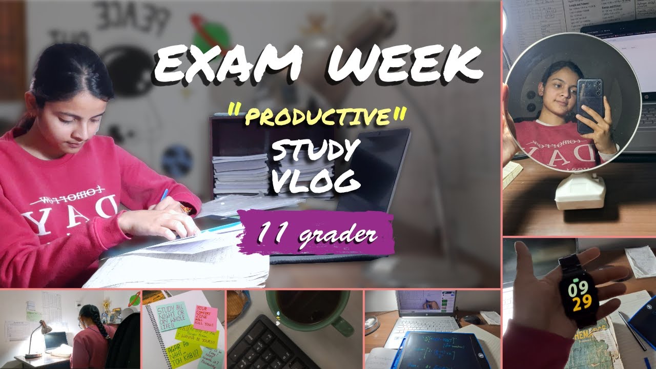 Exam Prep Study Vlog 📝 | 11 Grader | Intense Study Session for Finals ...