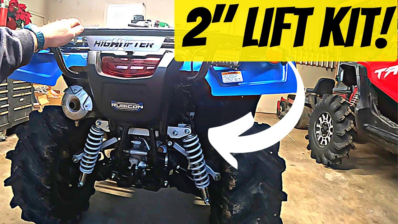 **HIGHLIFTER 2" BRACKET LIFT INSTALL** HONDA 520 RUBICON! - YouTube