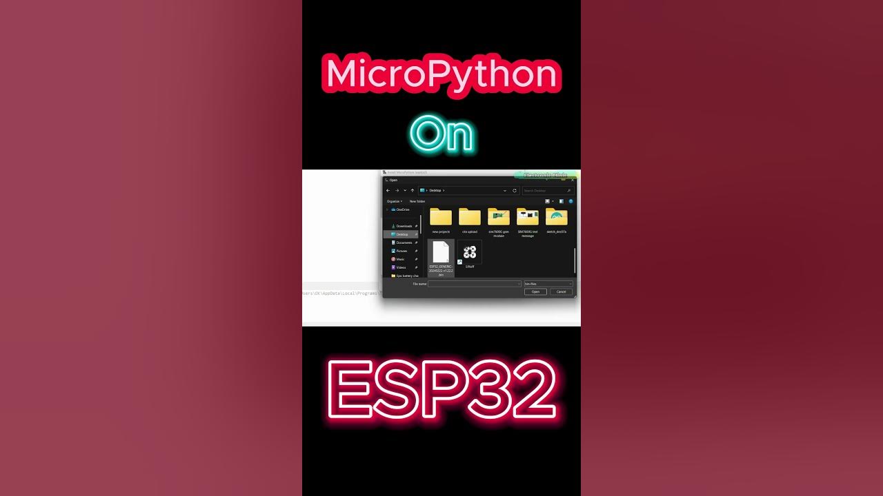 MicroPython on ESP32 #SHORTS - YouTube