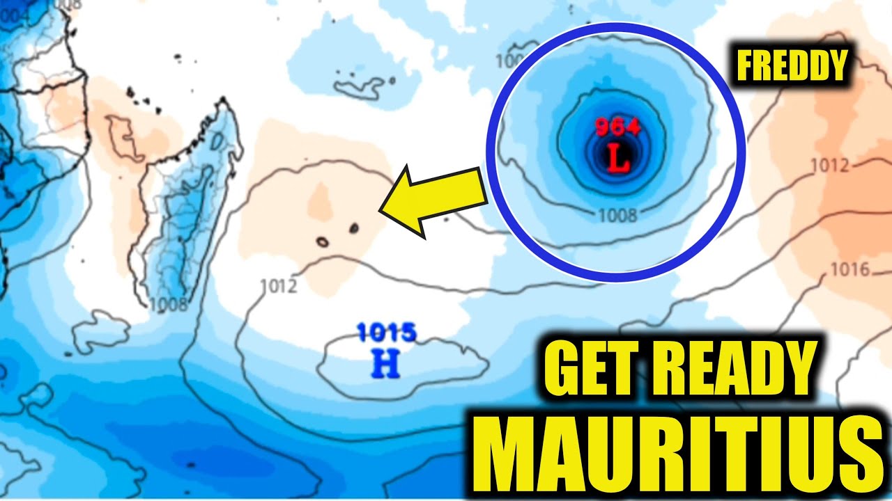 Cyclone FREDDY: Get Ready Mauritius,This Cyclone is Coming - YouTube