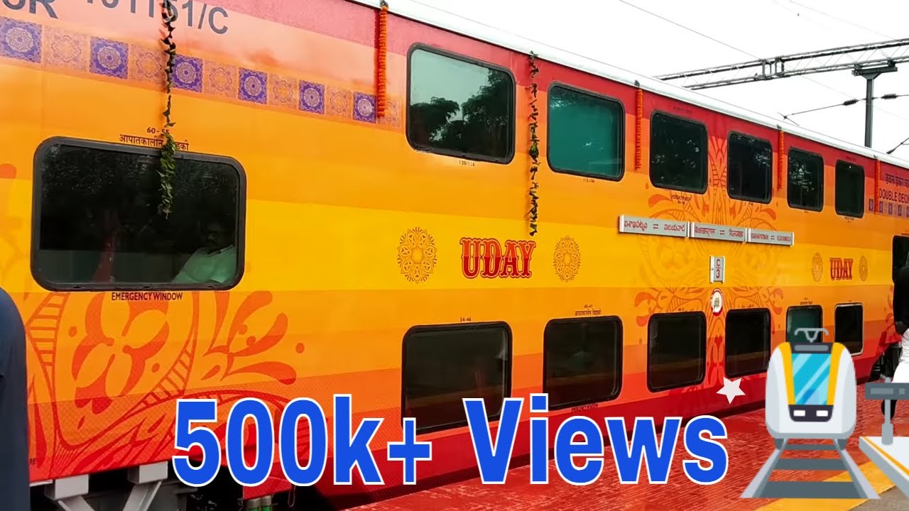 UDAY EXPRESS 22701 | India's Second Business Class DOUBLE DECKER ...
