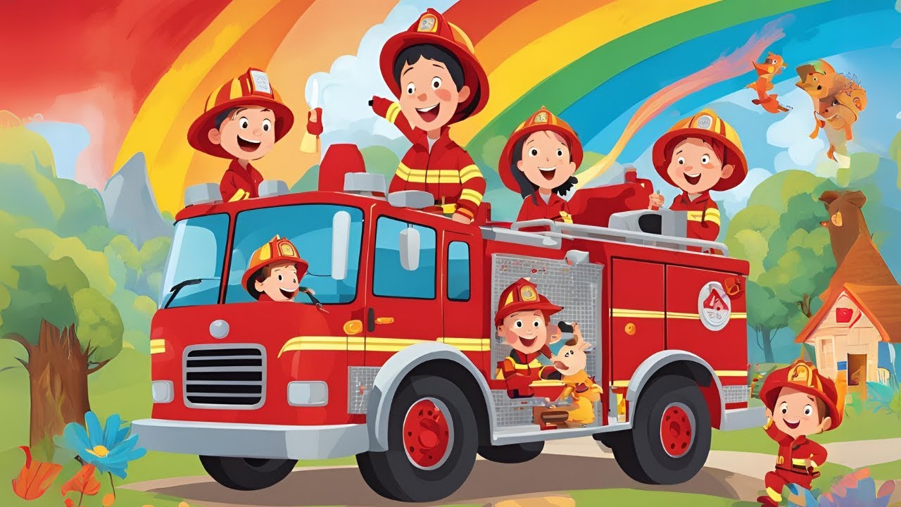 🌈 Exploring Colors Song + Fireman Song | For Kids Rhymes Song | Fun ...
