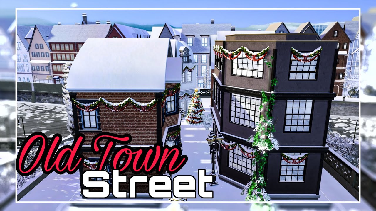 Old Town Street | The Sims 4 | Stop Motion - YouTube