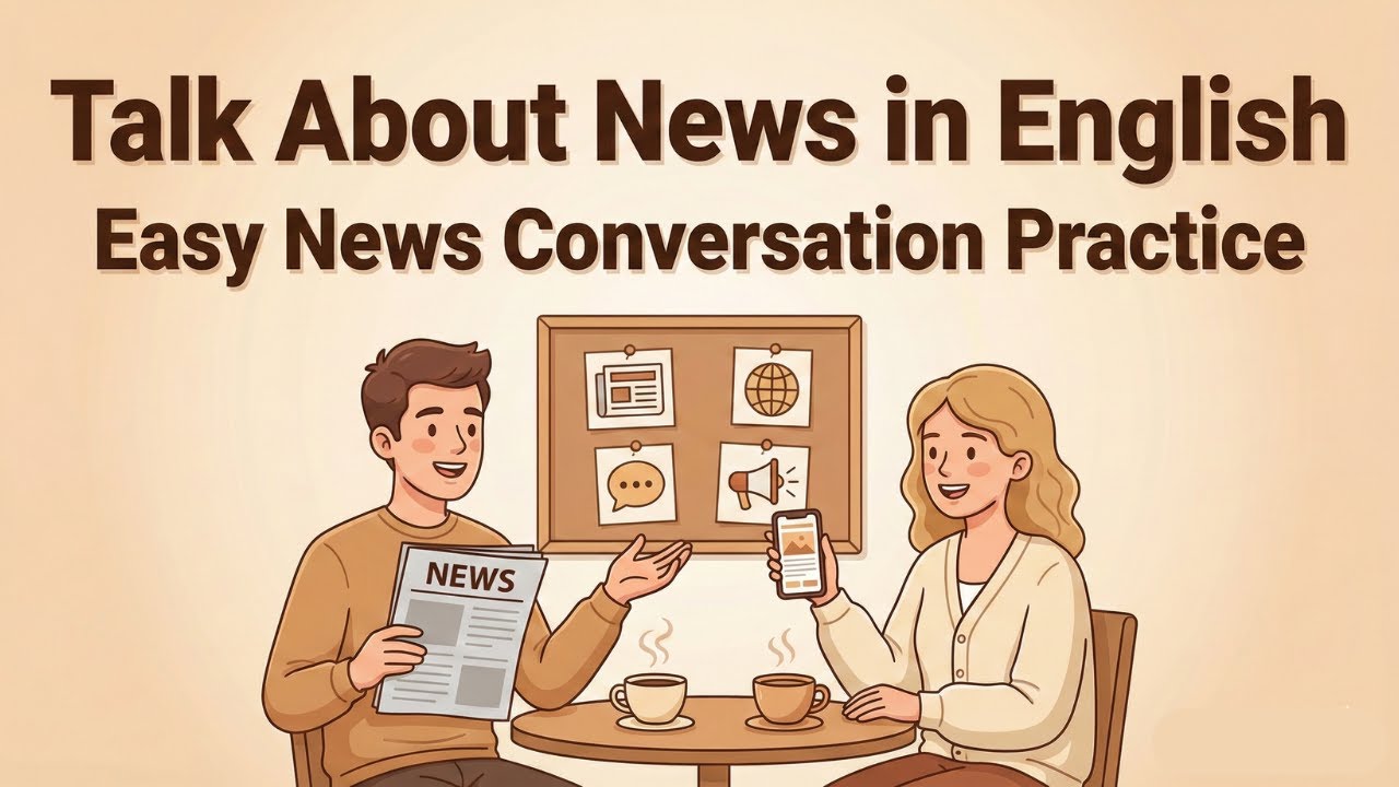 How to Talk About News in English | Easy Conversation Practice for ...