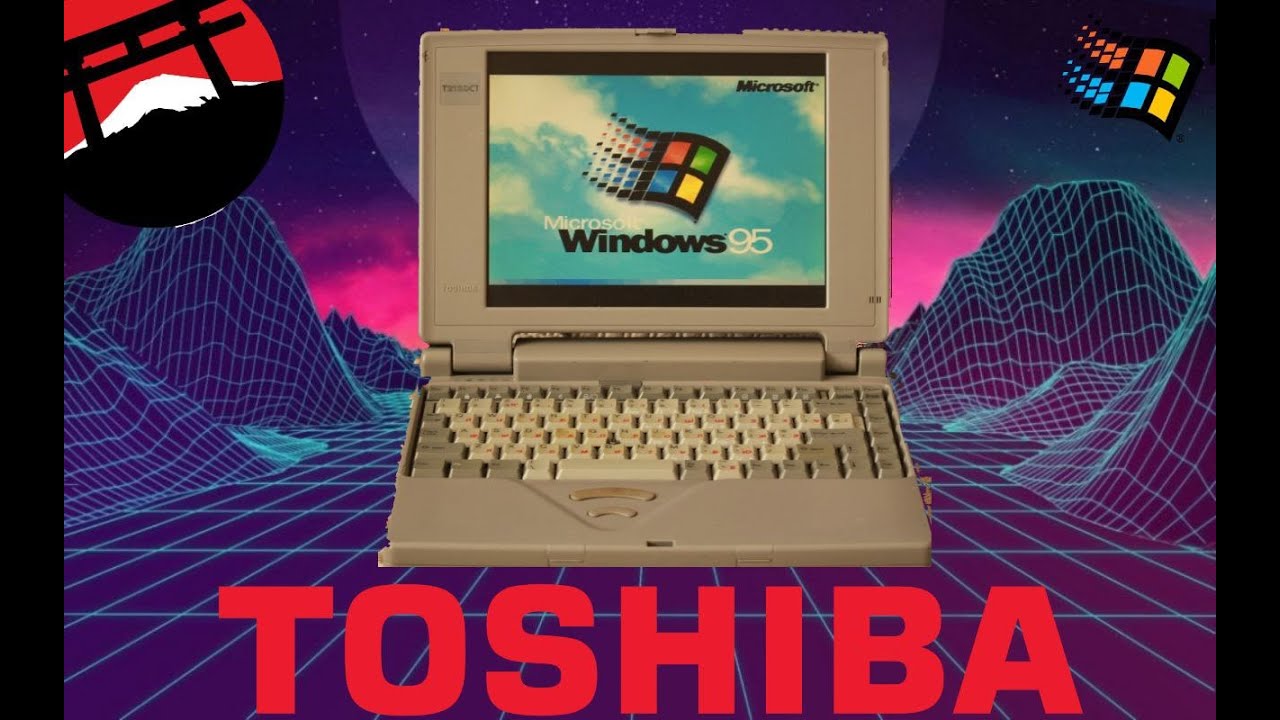 Включаю ноутбук, спустя 27 лет | Обзор Toshiba 1995 - YouTube