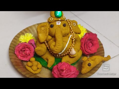 How to make manjal pillayar - YouTube