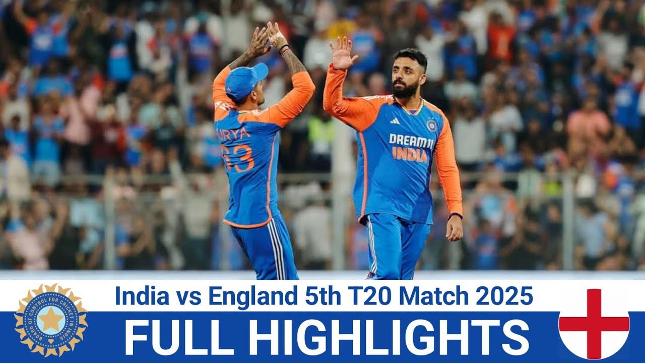 India vs England 5th T20 Match Full Highlights 2025 | IND vs ENG 5th ...