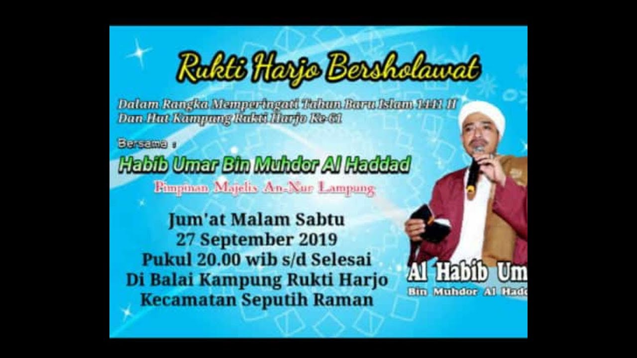 HABIB UMAR BIN MUHDOR AL HADDAD (SELESAI ACARA) - YouTube