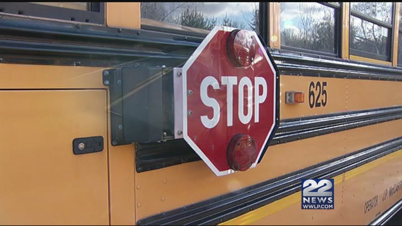 Not stopping for a school bus is against the law - YouTube