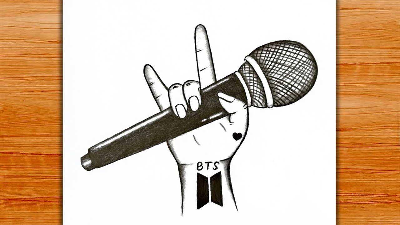 BTS drawing easy step by step 💞😇|| Easy drawing ideas for beginners ...