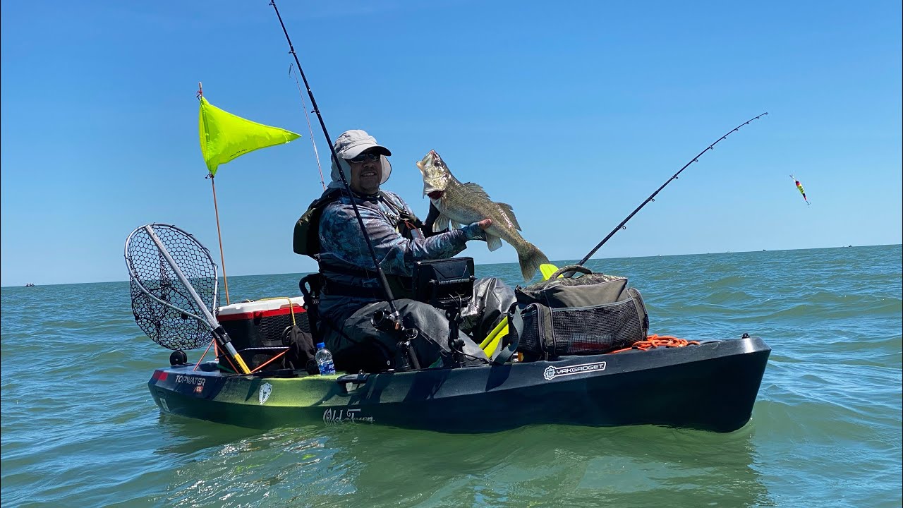 Steven Riddle lands a Lake Erie wall hanger on his Old Town Topwater ...