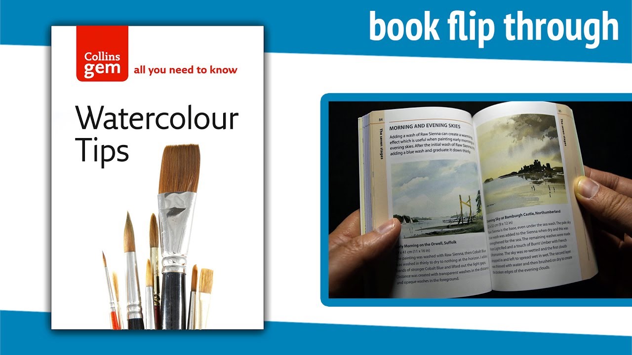 Watercolour Tips (Art Book Flip Through) - YouTube
