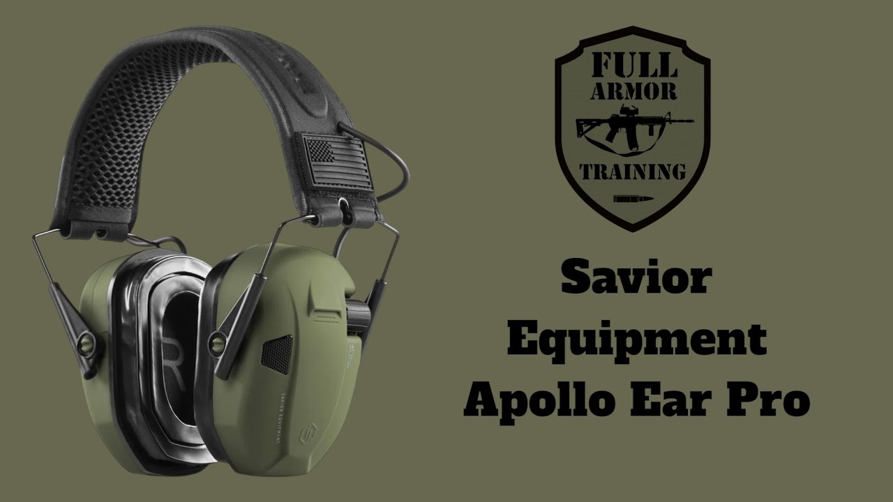 Savior Equipment Apollo Ear Pro - YouTube