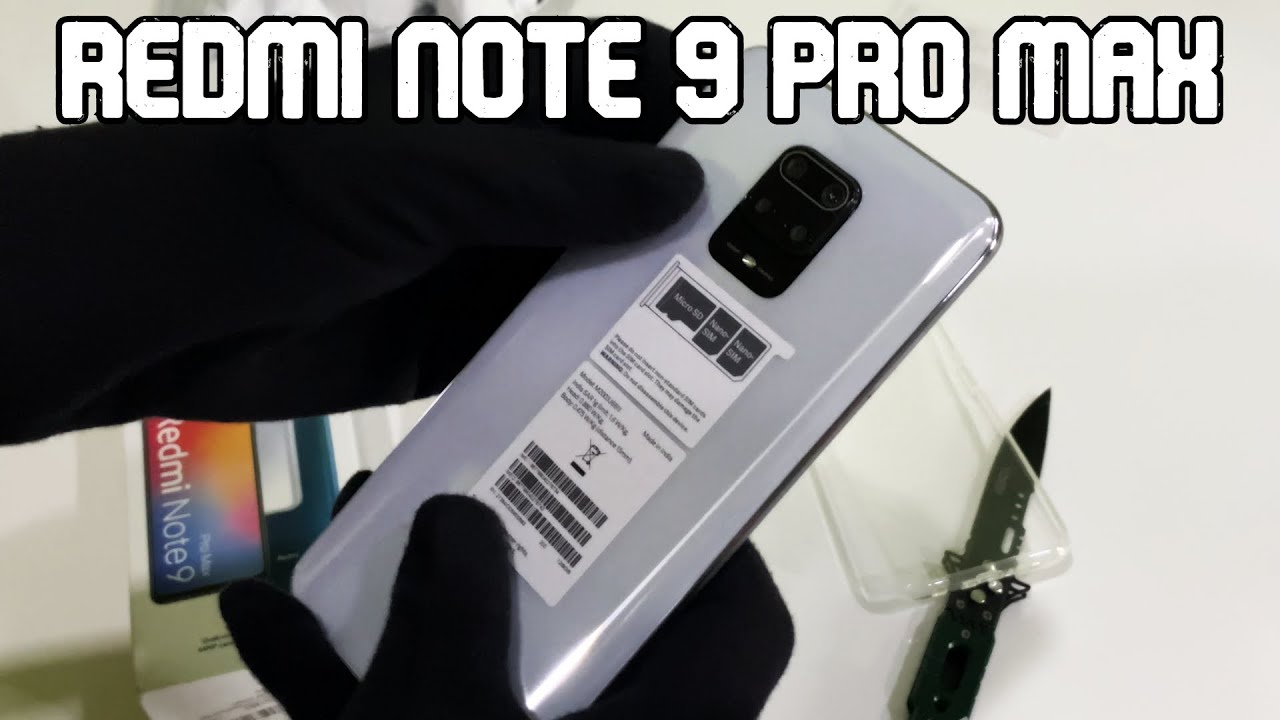 REDMI NOTE 9 PRO MAX ( GLACIER WHITE ) UNBOXING | 4K VIDEO - YouTube