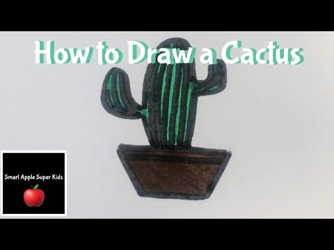 Minion Shows How to Draw a Cactus | Art with Minion - YouTube