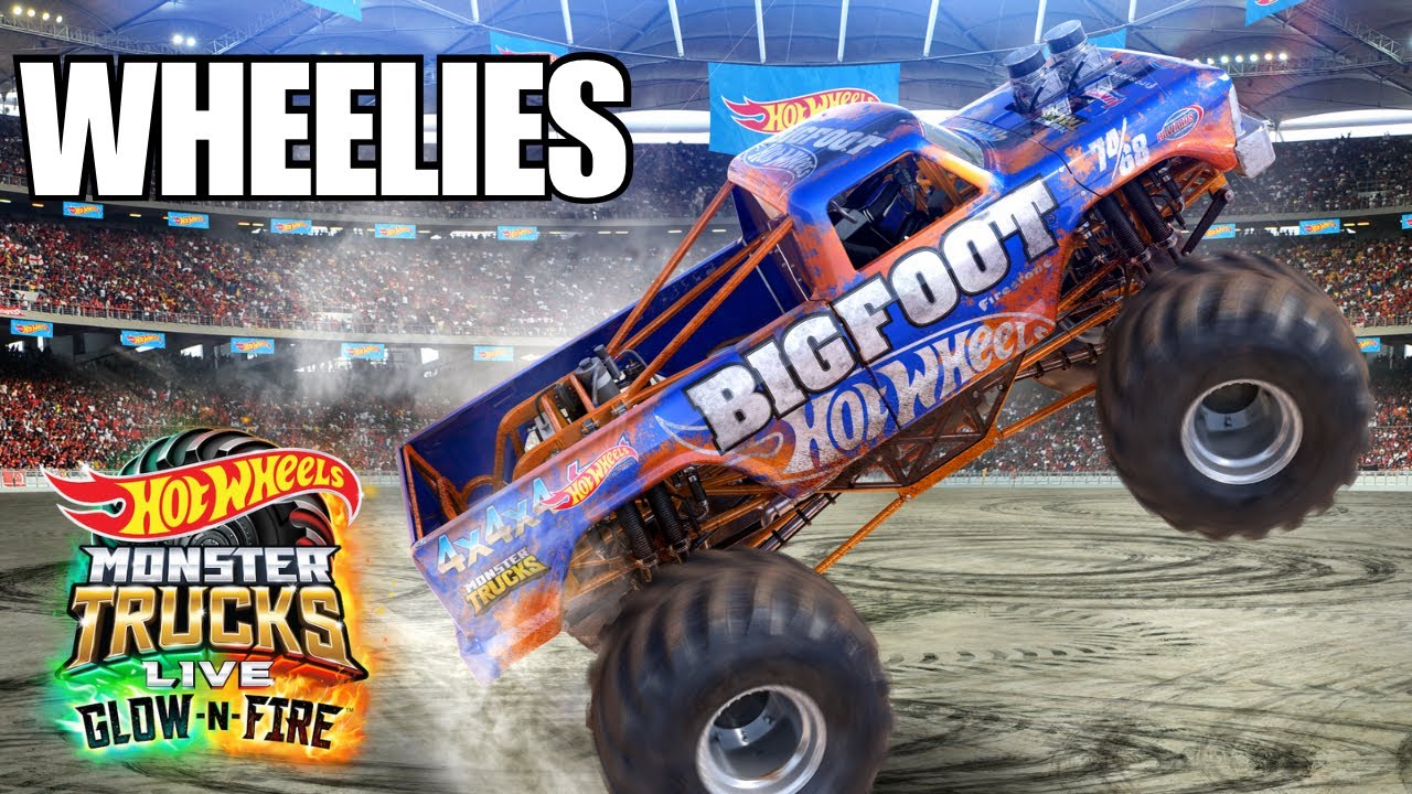 HOT WHEELS Monster Trucks Live Glow-N-Fire WHEELIES M&S Arena Liverpool ...