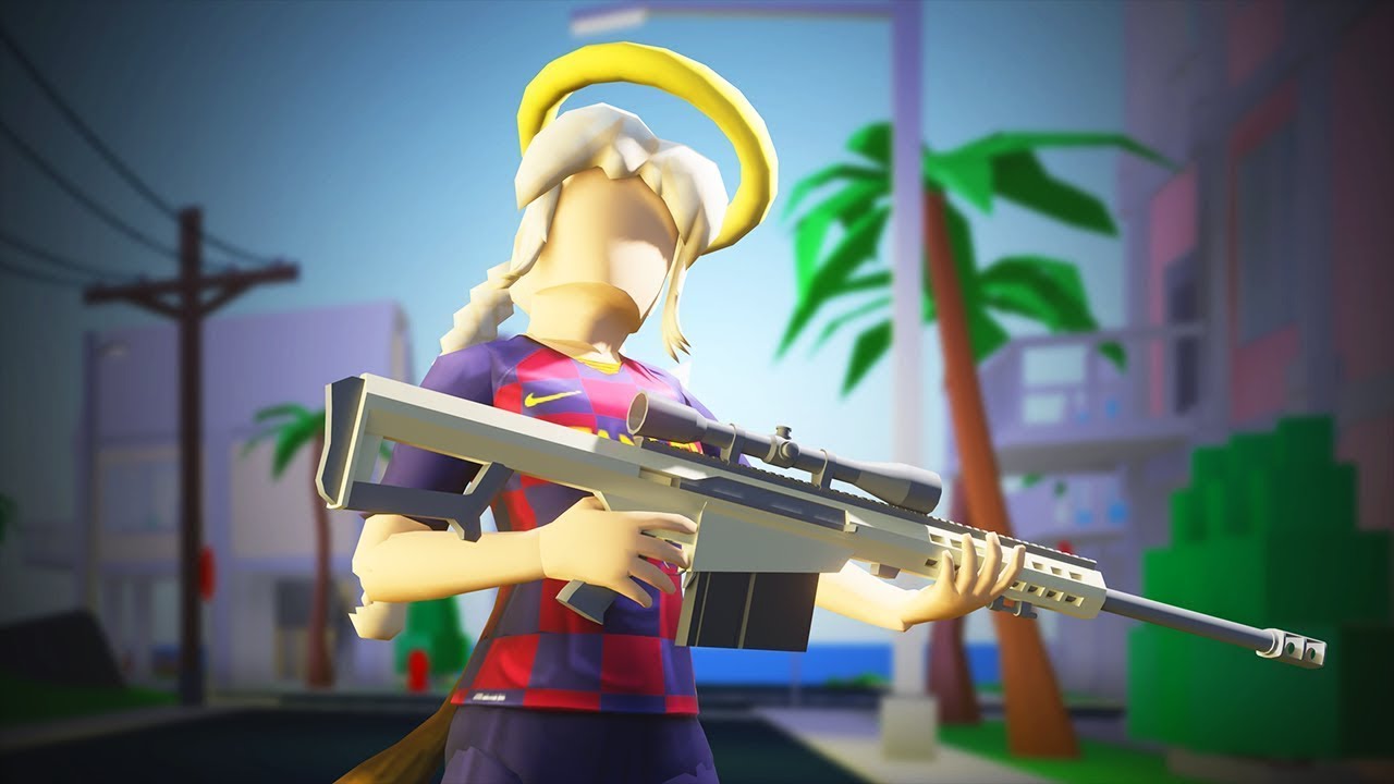 Roblox Strucid Gameplay (cool trick shot) - YouTube