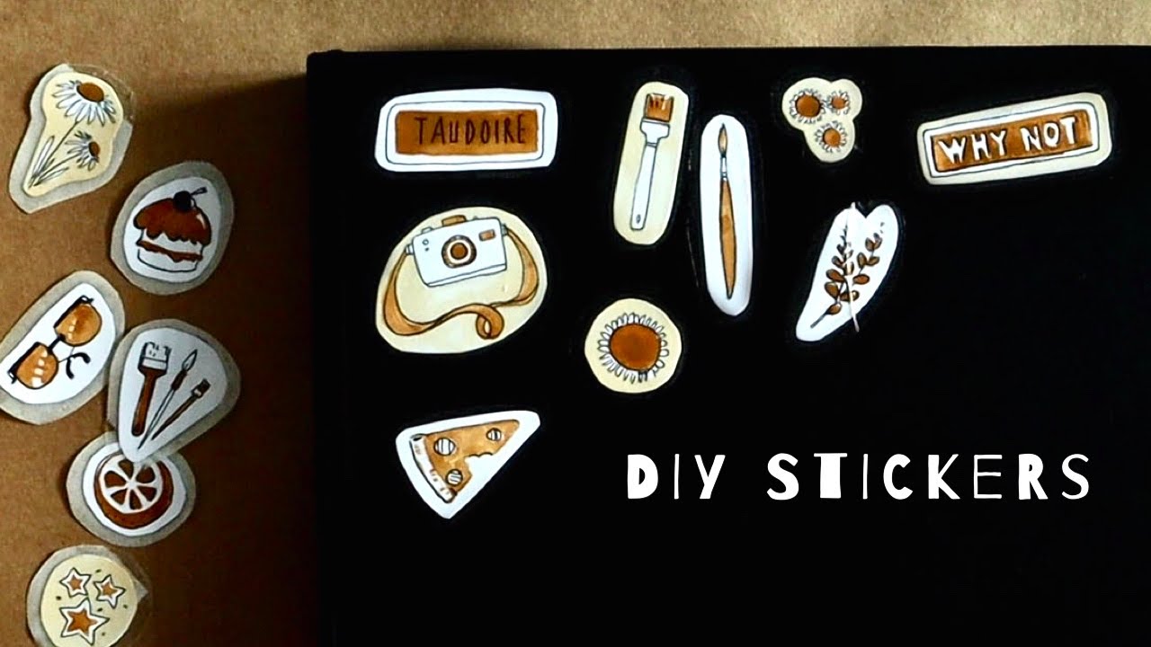 How To Make Stickers At Home ~ Fast & Easy - YouTube