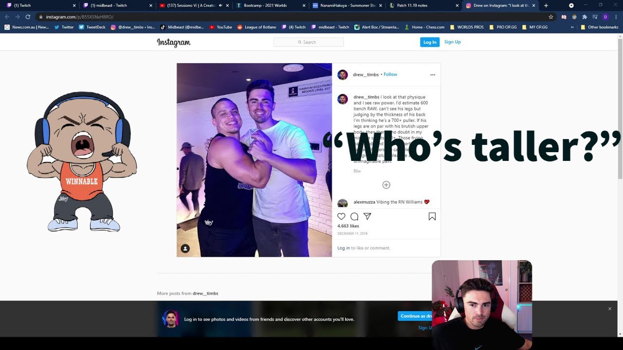 Midbeast Exposes Tyler1's Real Height!! - YouTube