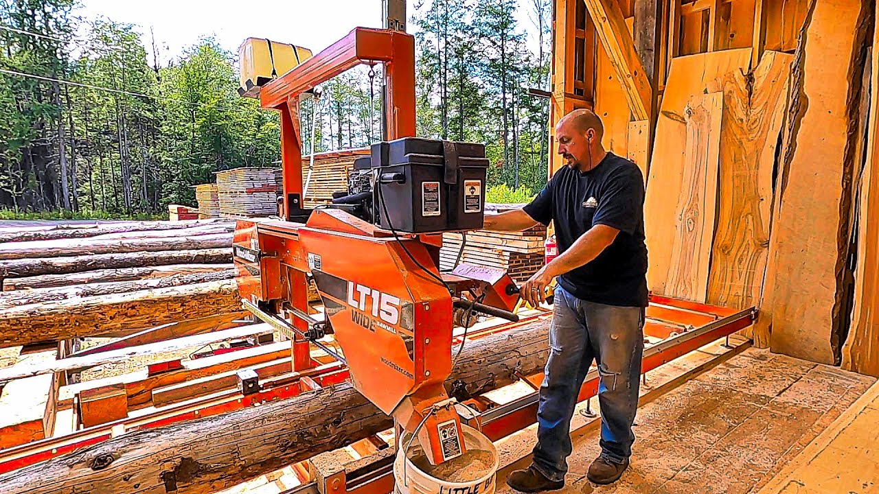 SHARPENING-SHED BUILD PART1, WOODMIZER LT15, #66 - YouTube