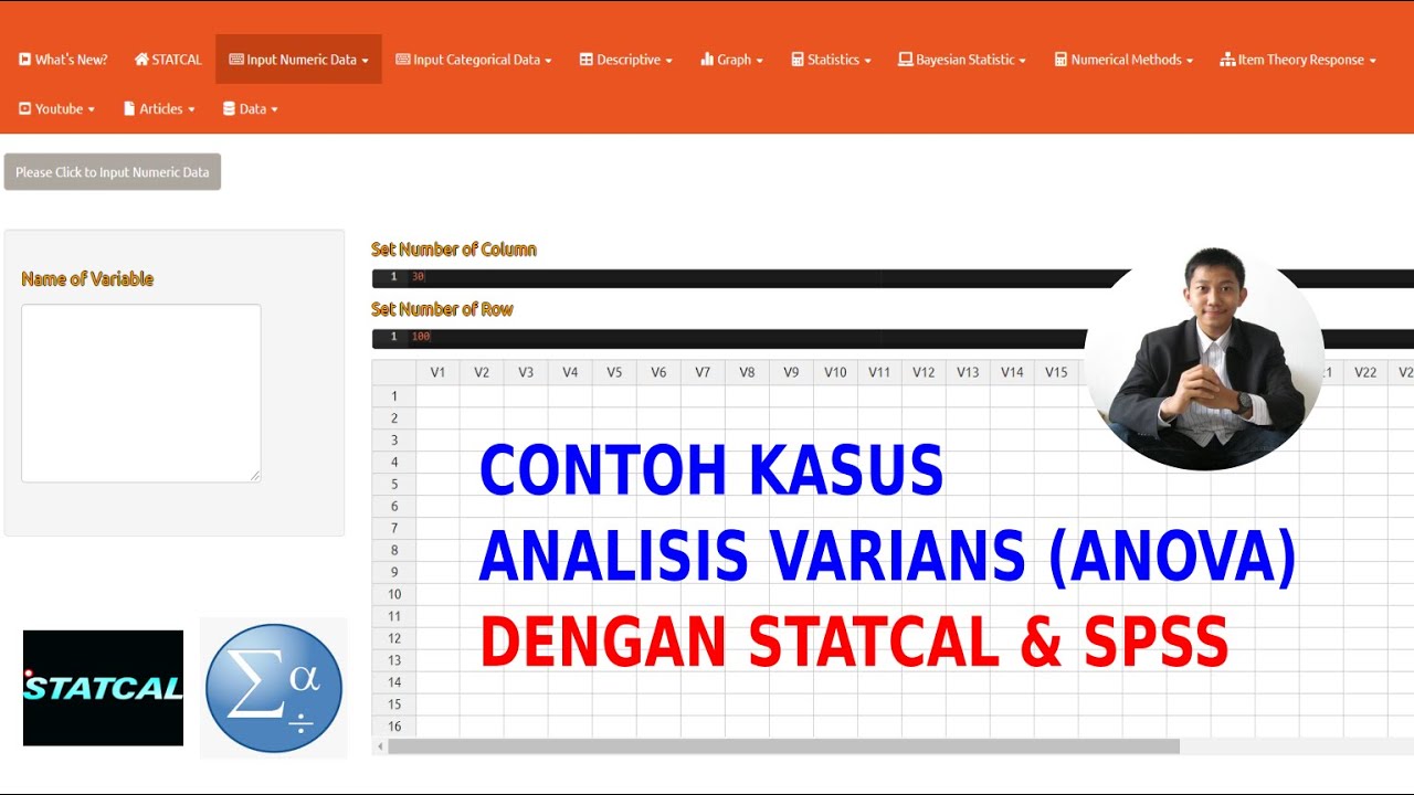 Contoh Kasus ANOVA dengan STATCAL dan SPSS - YouTube