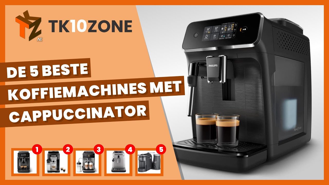 De 5 beste koffiemachines met cappuccinator - YouTube