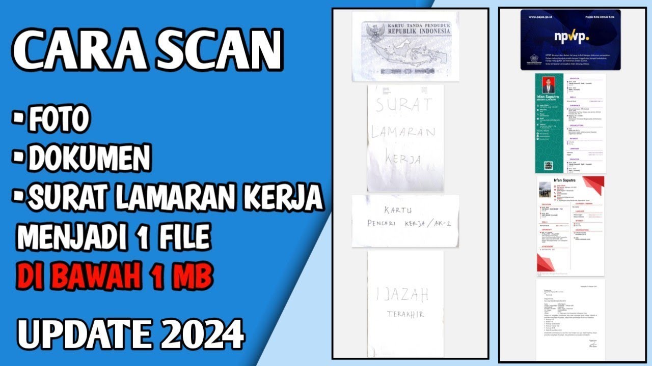 cara scan lamaran kerja pdf lengkap - YouTube