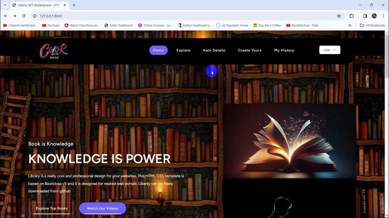 Showing Book status in User Homepage | Laravel Library Management System Project Tutorial - YouTube