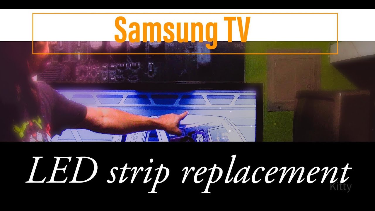 samsung model un46D6050TFZA Led strip replacement - YouTube