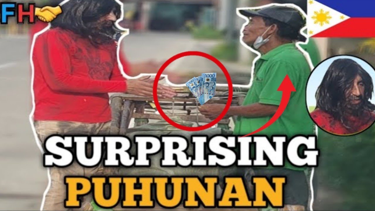 🇵🇭 GIVING FREE PUHUNAN TO FILIPINO CARTON VENDOR | PULUBING FOREIGNER ...