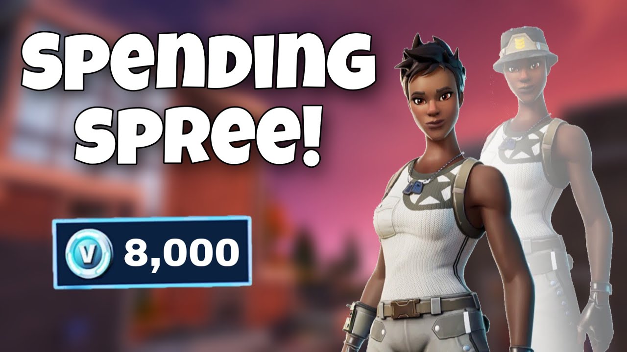 8,000 VBUCKS SPENDING SPREE!! (Part 3) - YouTube