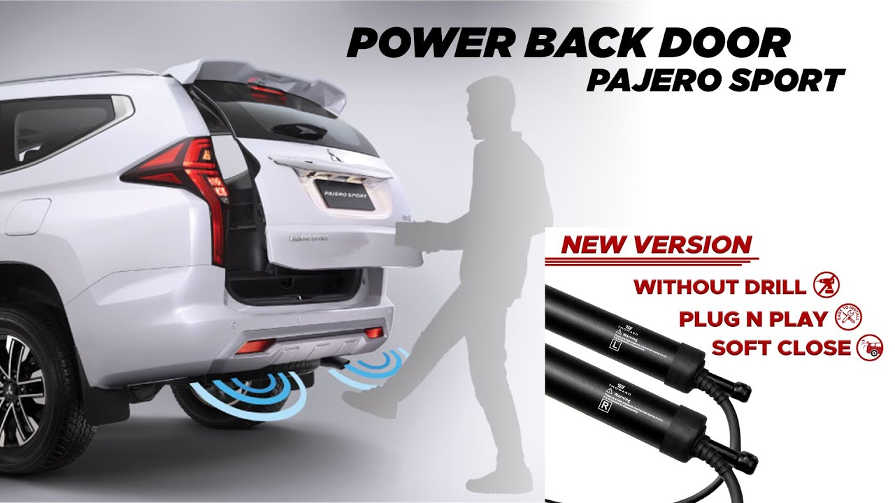 Power Back Door all new Pajero Sport Pemasangan Tanpa Bor - YouTube