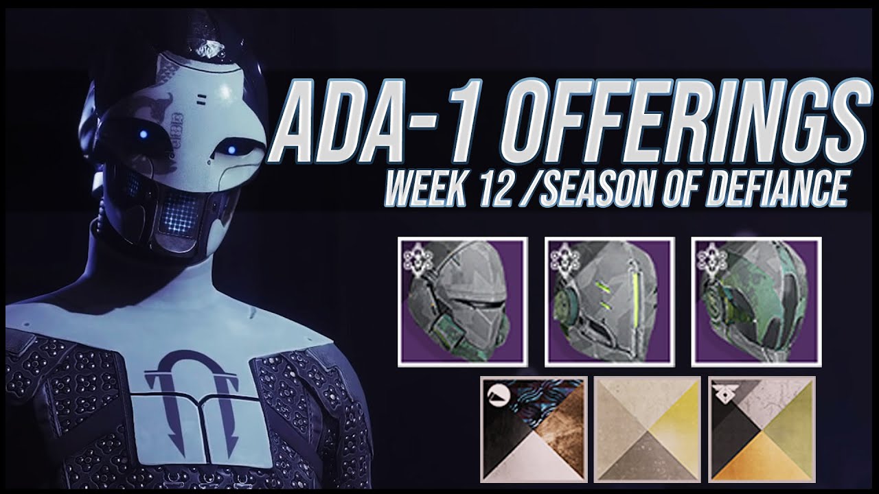 Destiny 2: Ada-1 Shaders and Armor Review! | Week 12 | Lightfall - YouTube