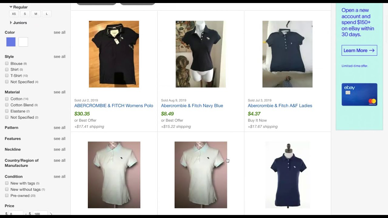 How to Research Clothing Value on eBay - YouTube