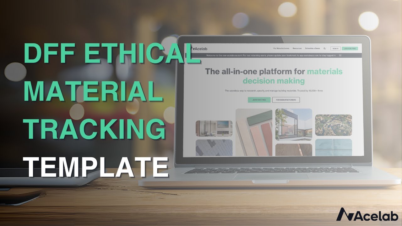 Acelabs Template for Ethical Material Tracking DFF - YouTube