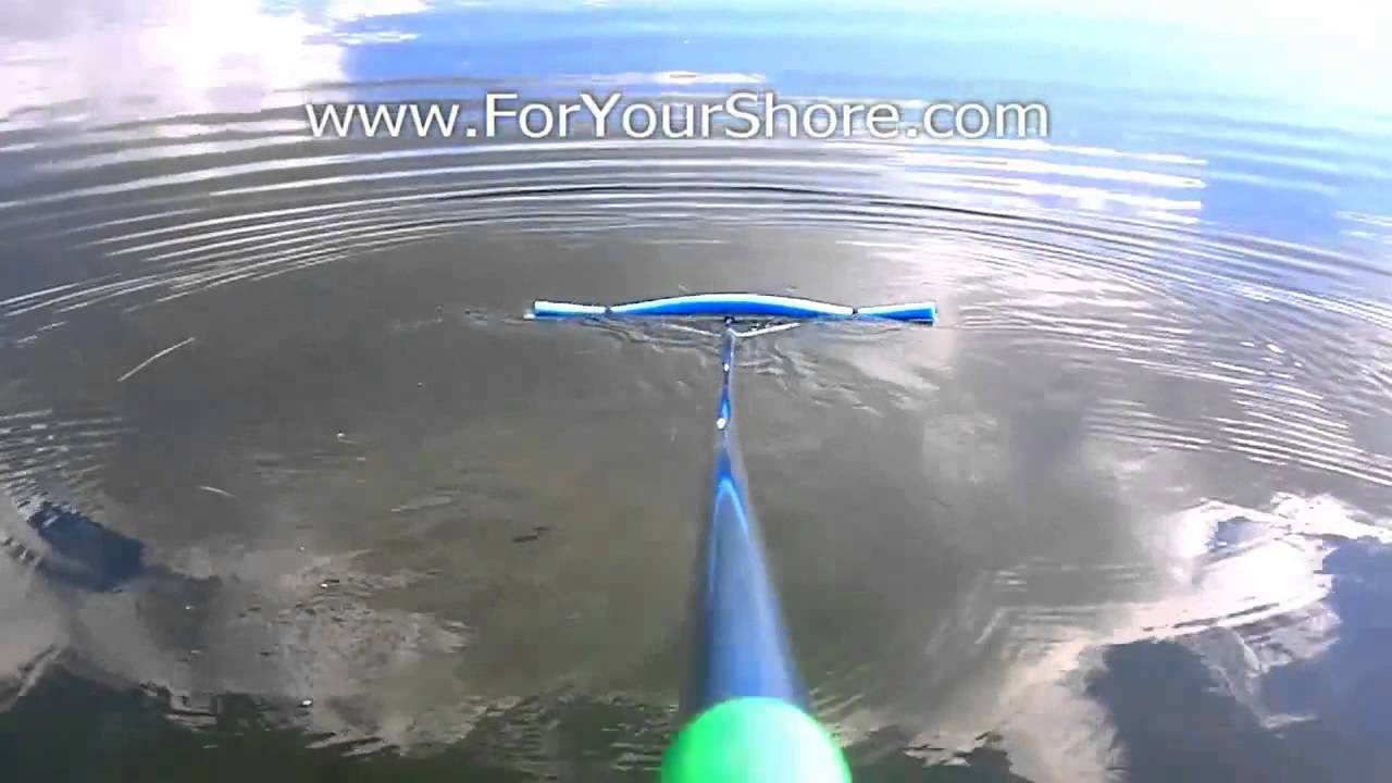 BIG LAKE RAKE for pond and weed control in a lake or pond - YouTube