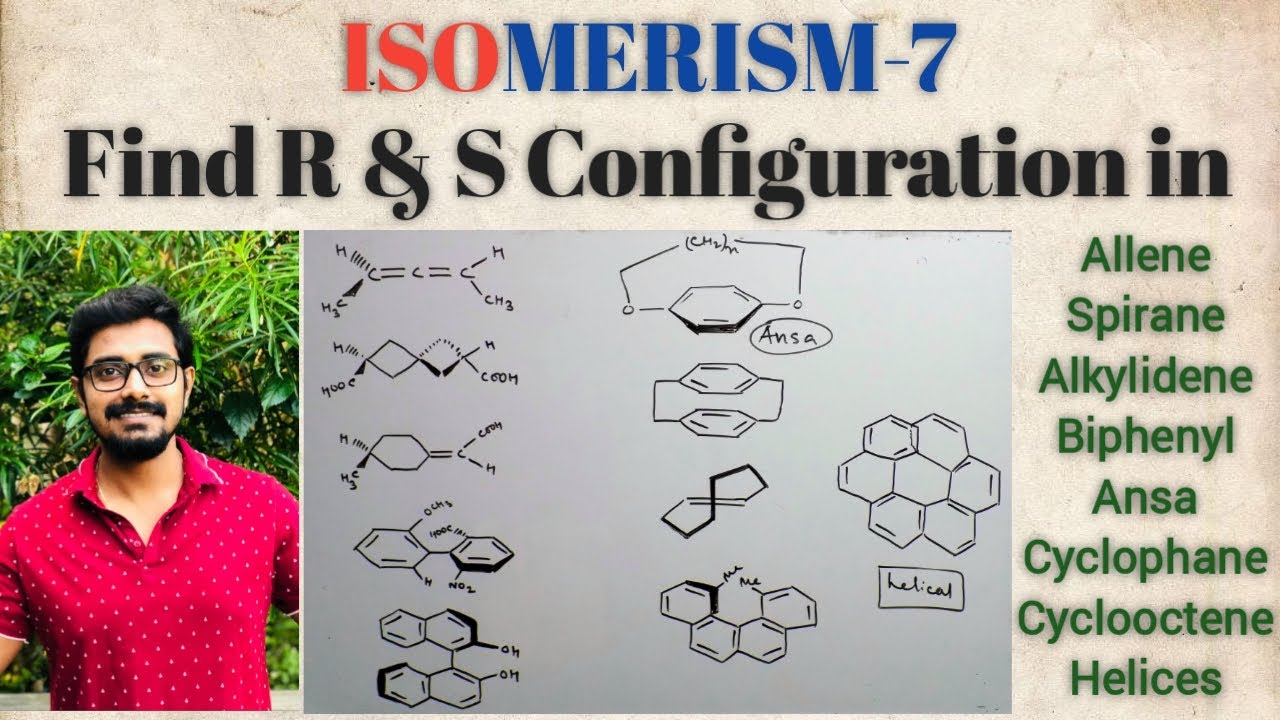 R And S configuration of Allene,Spirane,alkylidene,Biphenyl,Ansa ...