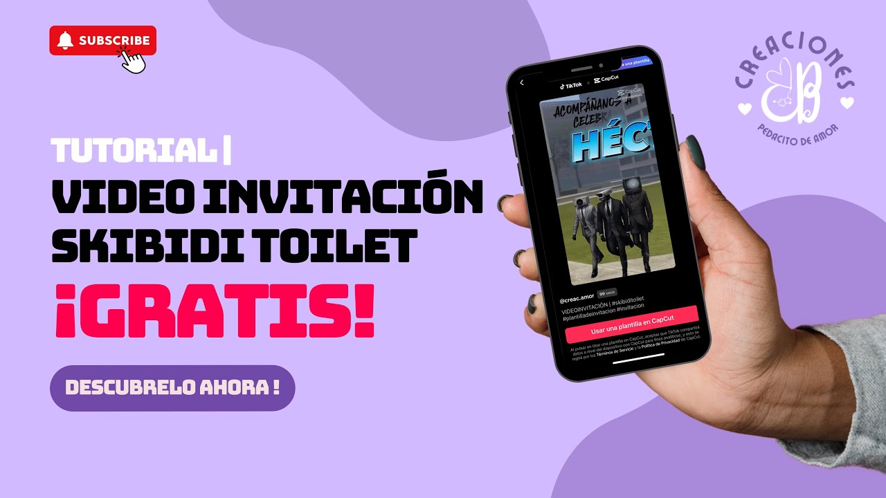 TUTORIAL DE VIDEO INVITACIÓN SKIBIDI TOILET GRATIS | PLANTILLA DE VIDEO INVITACIÓN SKIBIDI ...