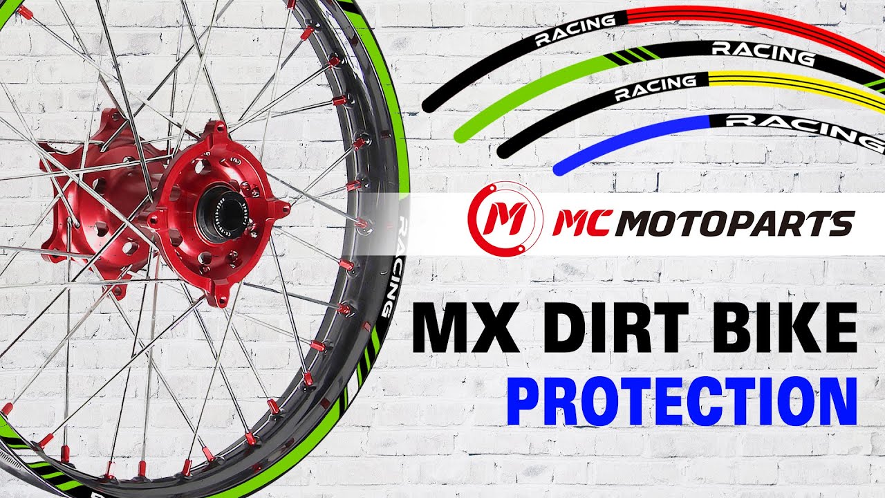 How to apply MX Dirt Bike Rim Sticker? Easy Mounting Material | MC ...