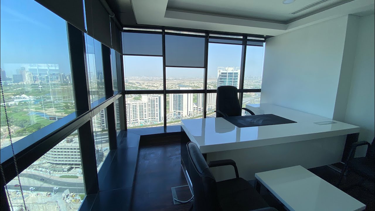 For Rent Ready Fitted Furnished office In JLT, JBC3, Cluster Y, DMCC license area - YouTube