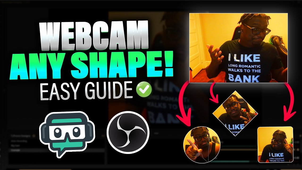How to create CUSTOM SHAPED WEBCAM in OBS STUDIO! - YouTube