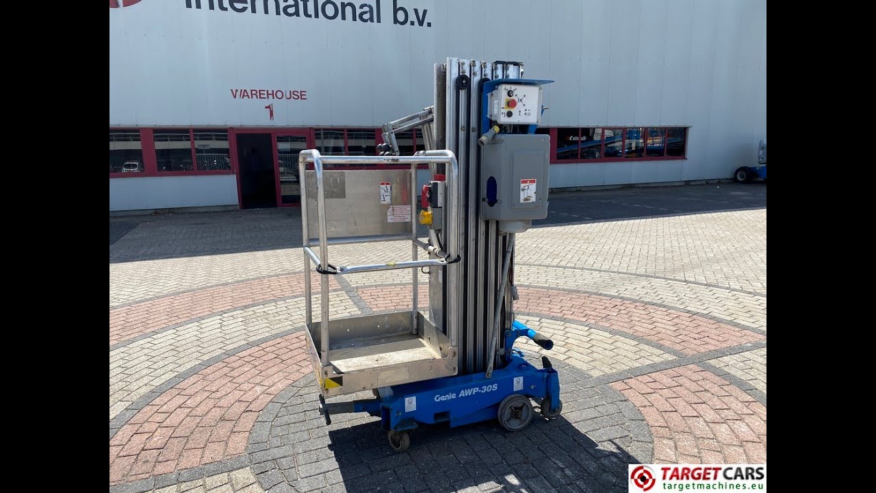 781321 GENIE AWP-30S VERTICAL MAST AERIAL WORK LIFT PLATFORM 1100CM 12V ...