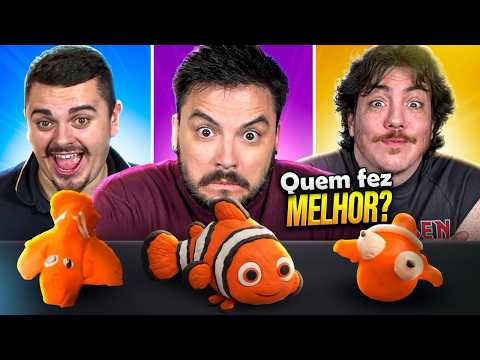 MONTANDO PERSONAGENS DE MASSINHA DE CABEÇA - Quem venceu?